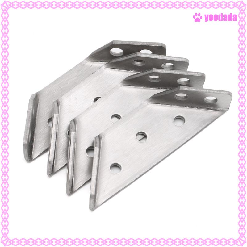 Yoo 4 PCS Stainless Steel Corner Brace Heavy Duty Fixed Bracket 90 ...
