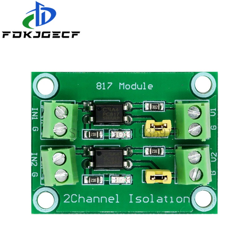 PC817 2Way 2 Channel Optocoupler Isolation Board Voltage Converter ...