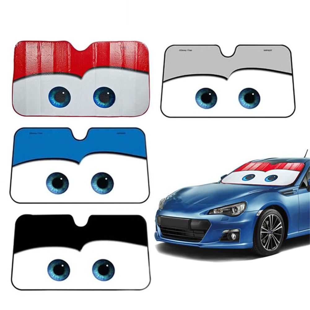 ReadyStock Car Windshield Sunshade Cartoon Window Foils 5 Colors Eye P ...