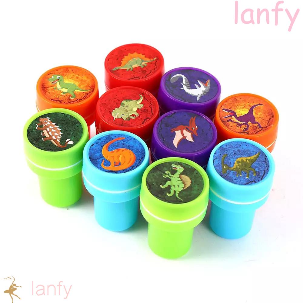 LANFY Stamper Toys Kids Stamp Reward Toy Dinosaur Stamps Cartoon Stamp ...