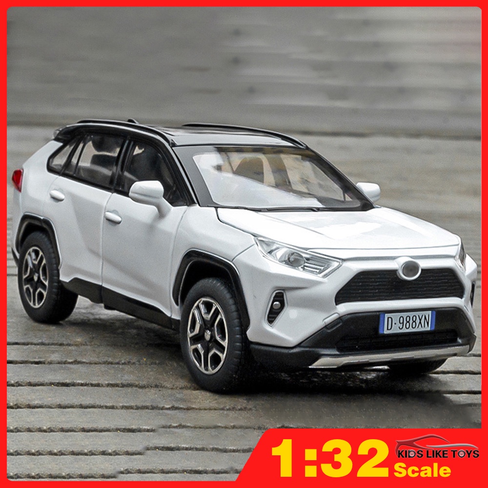 KLT Scale 1/32 TOYOTA RAV4 SUV Metal Diecast Toy Car Model For Boys ...
