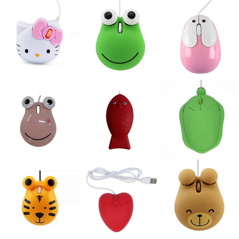15 Styles USB Wired Mouse, Small Computer Mouse Wired For Kids, Cute ...