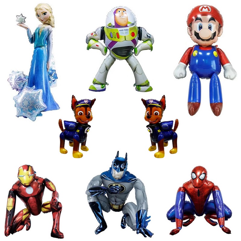 Big 3D Stereo Princess Elsa Buzz Lightyear Mario Dog Patrol Spider-Man ...