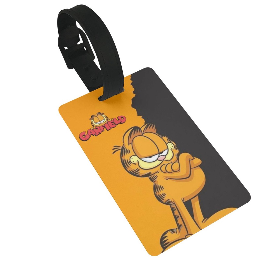 Garfield Cartoon Luggage Tag Travel Suitcase Bag Boarding Pass Tag ...