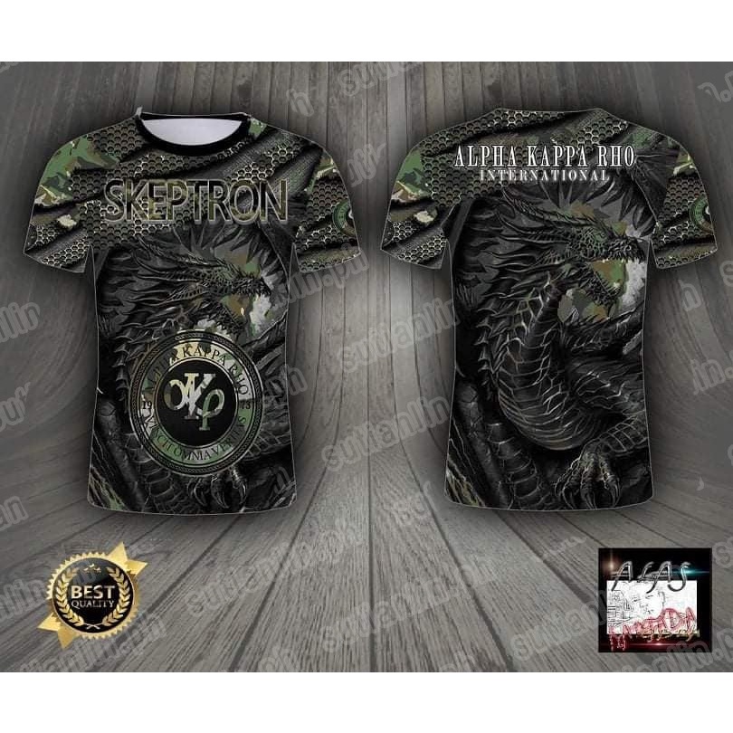 NEW AKP SKEPTRON Alpha Kappa Rho Akrho Full Sublimation Frat Shirt ...
