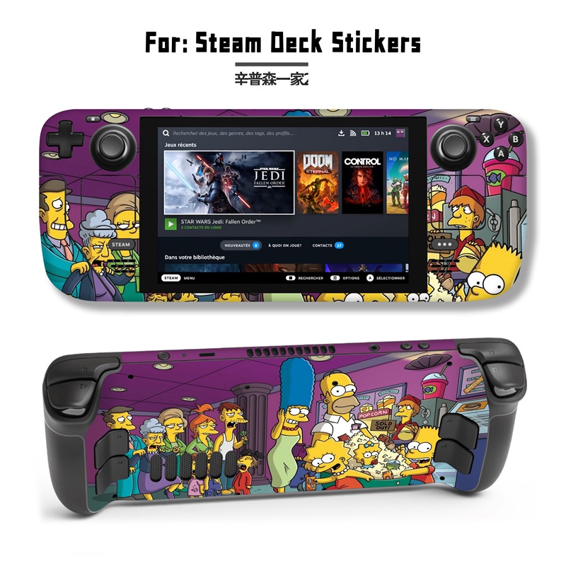 Steam Deck Skin Sticker Kawaii Cute Anime Game Pattern Full Wrap Cover ...