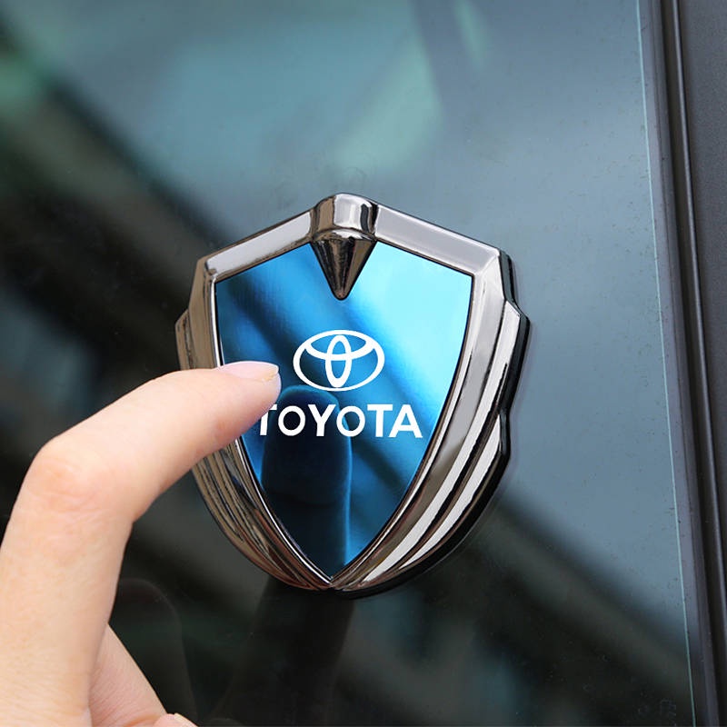 Metal Mirror Suitable for Toyota Car Sticker Car Badge Modification ...