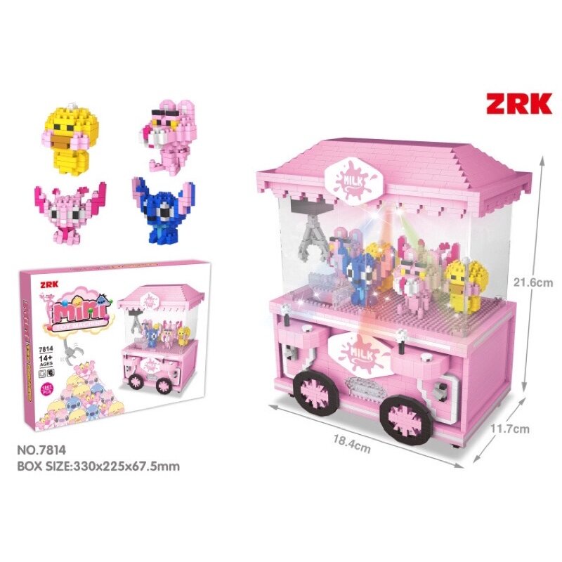Stitch block toys Claw Machine Small Particle Building Miniature Blocks ...