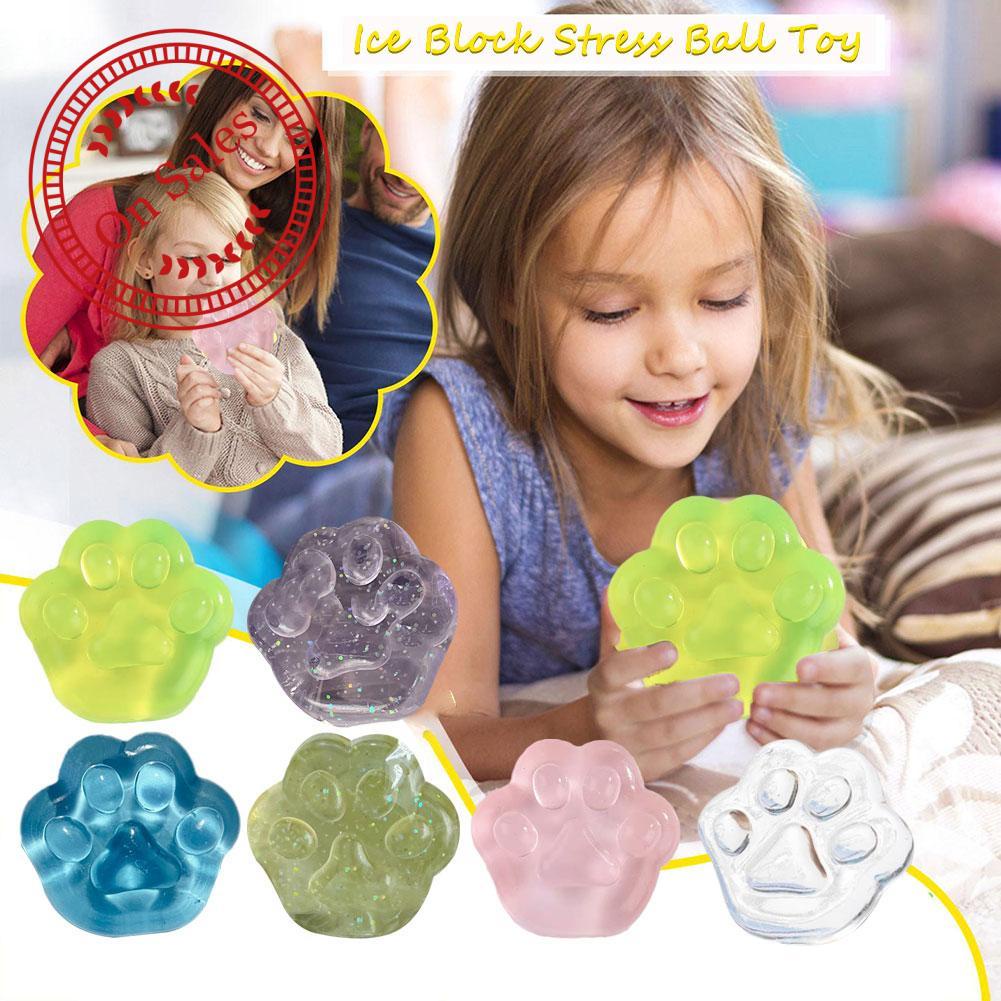 NEW Fidget Toy Mini Squishy Toys Mochi Ice Block Stress Cat Cube Toy ...