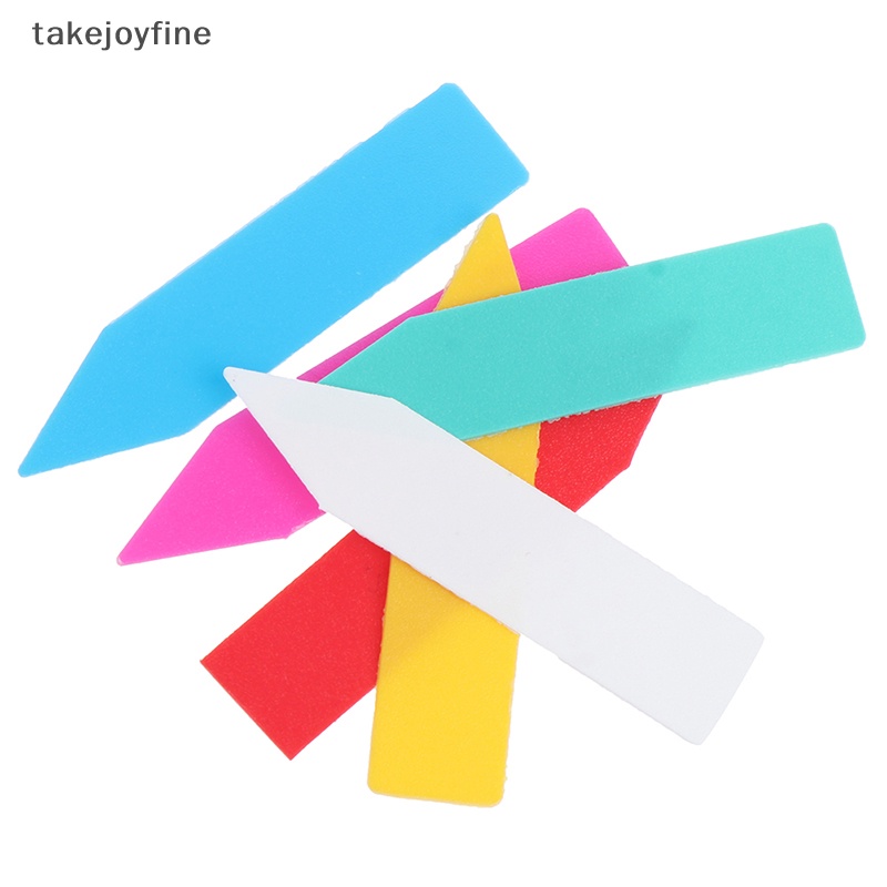 TFPH 100pc 5*1cm Plants Labels Indoor Name Tag Plastic Multicolors Fad ...