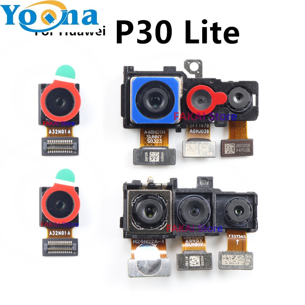Original Front Rear Back Camera For Huawei P30 Lite P30Lite Main Facing Camera Module Flex ...