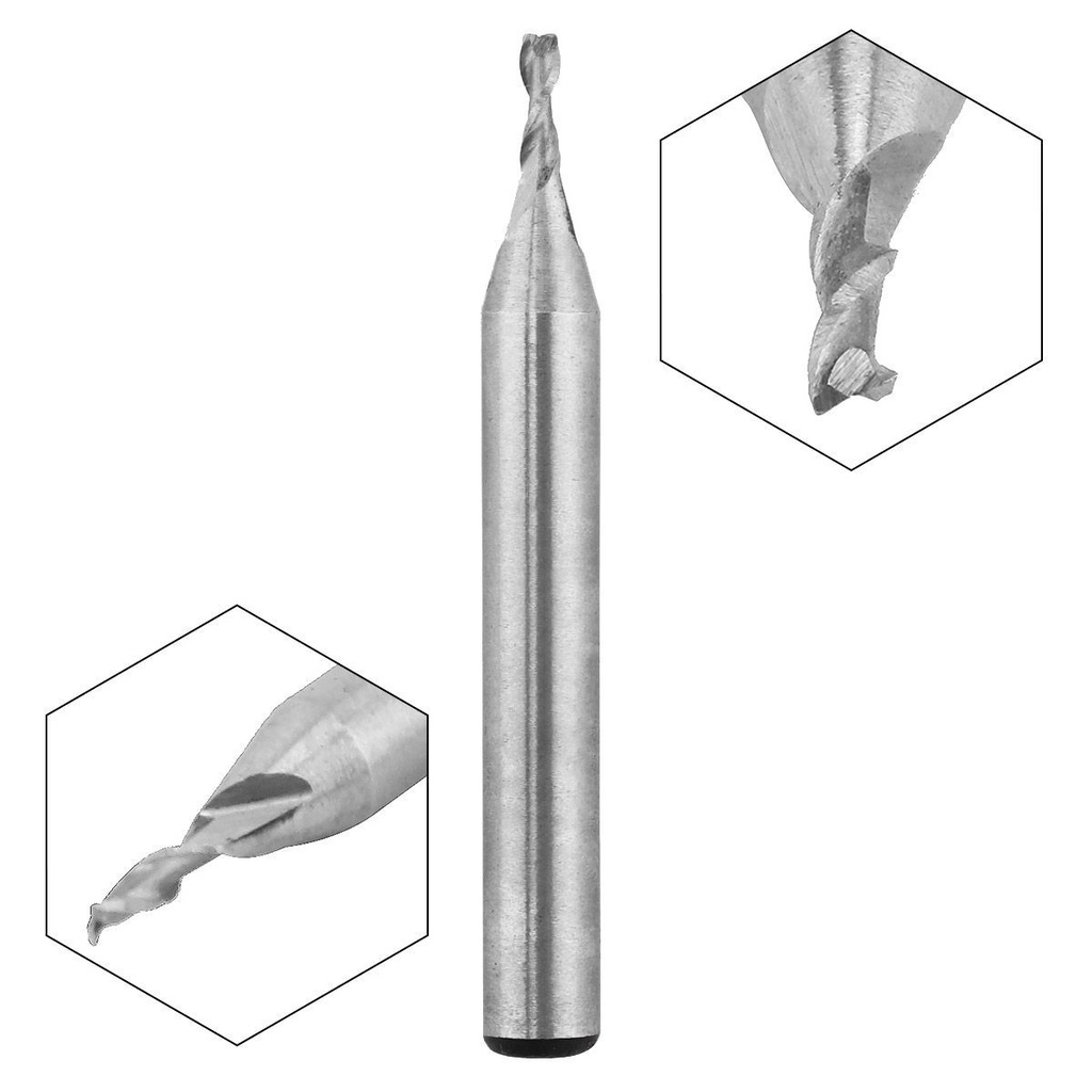 15mm 8mm 2 Flute Hss End Mill Cutter With Super Hard Straight Shank For Cnc Mold Processing