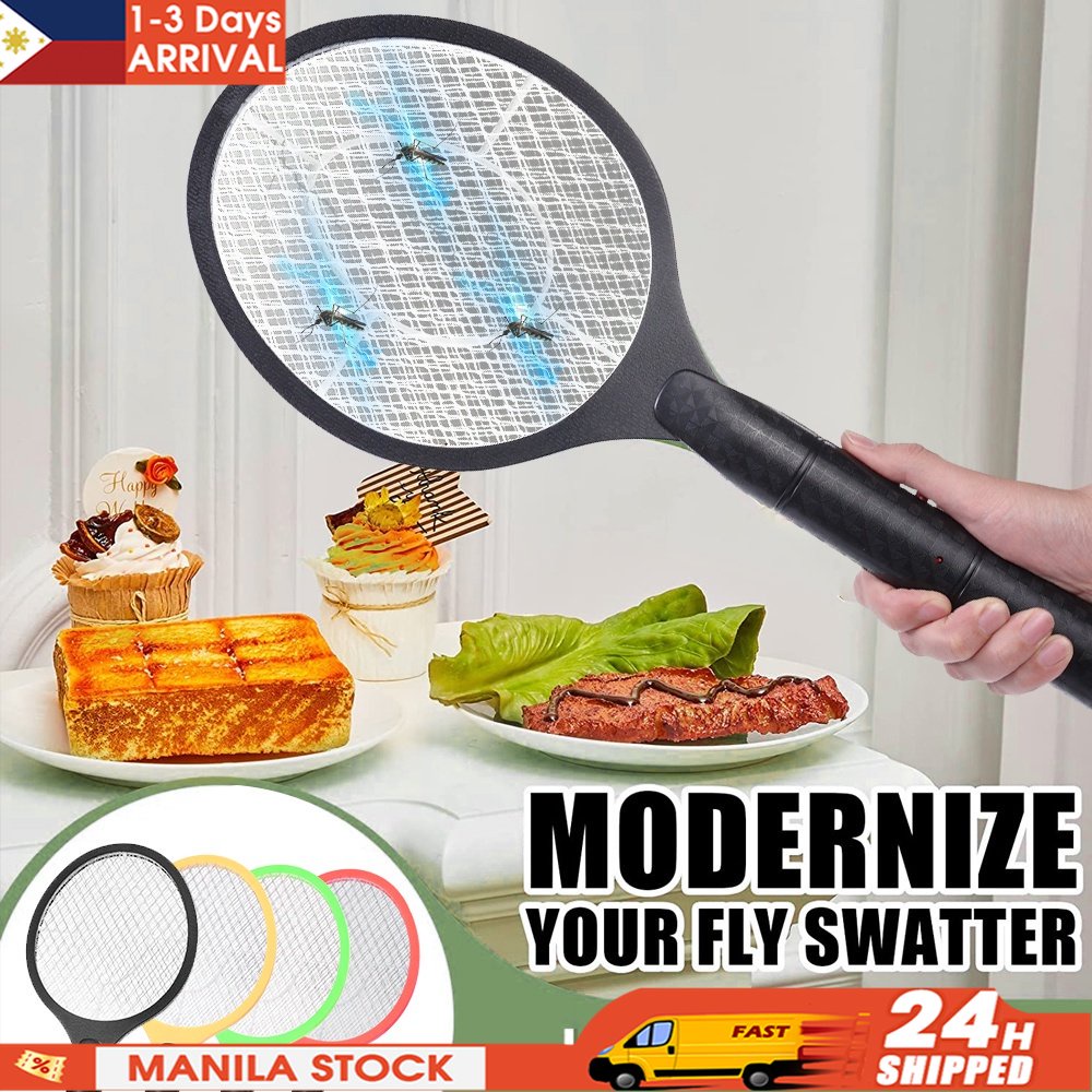Handheld Electric Swatter Bat Mosquito Killer Household Insect ...