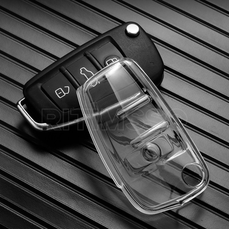 TPU Car Folding Key Cover Case For Audi A1 A3 8P A4 A5 A6 C7 A7 S3 S7 ...