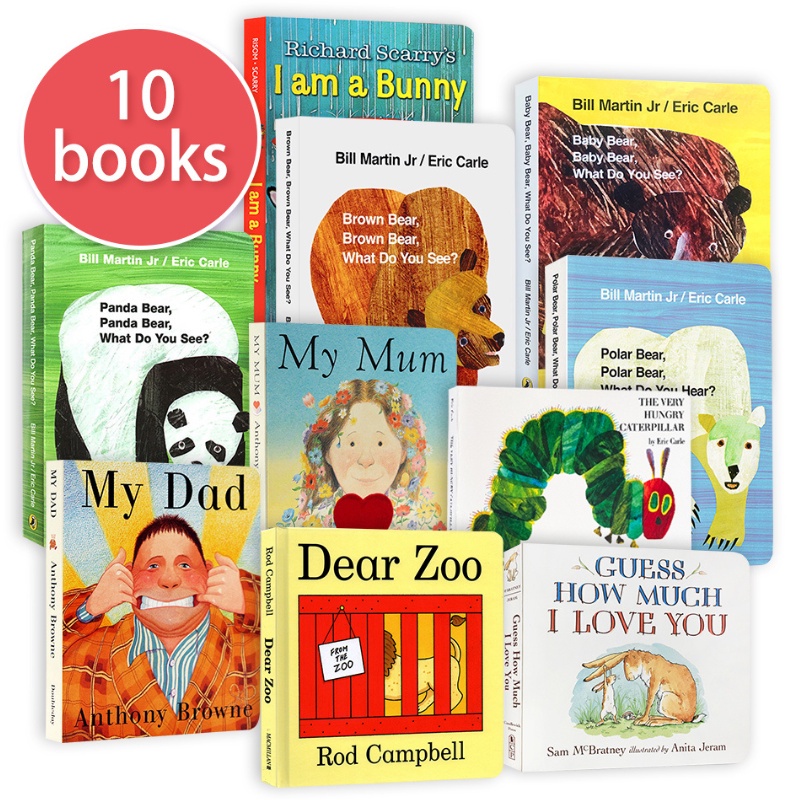 10book The Very Hungry Caterpillar/ Brown Bear /My Mum,My Dad Eric ...