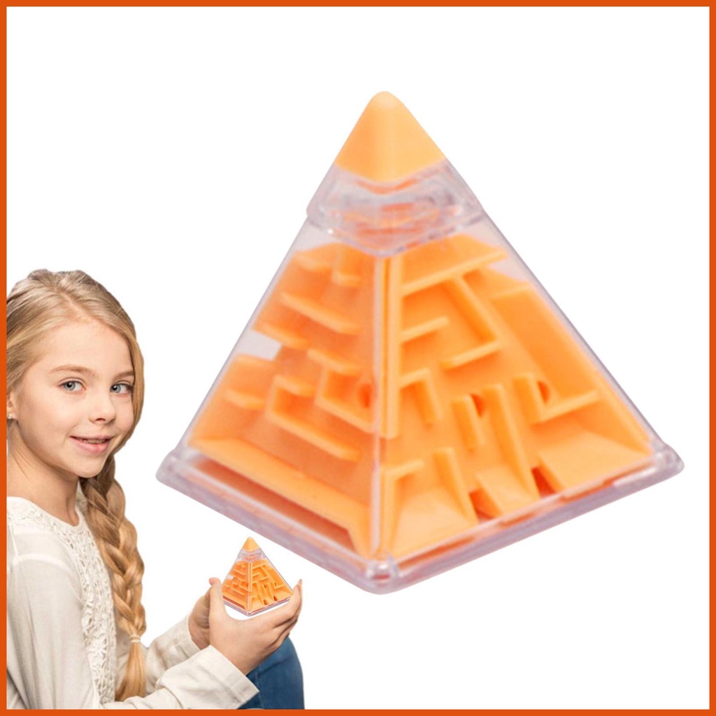 Pyramid Maze 3D Gravity Memory Puzzle Toy Portable Educational Brain ...
