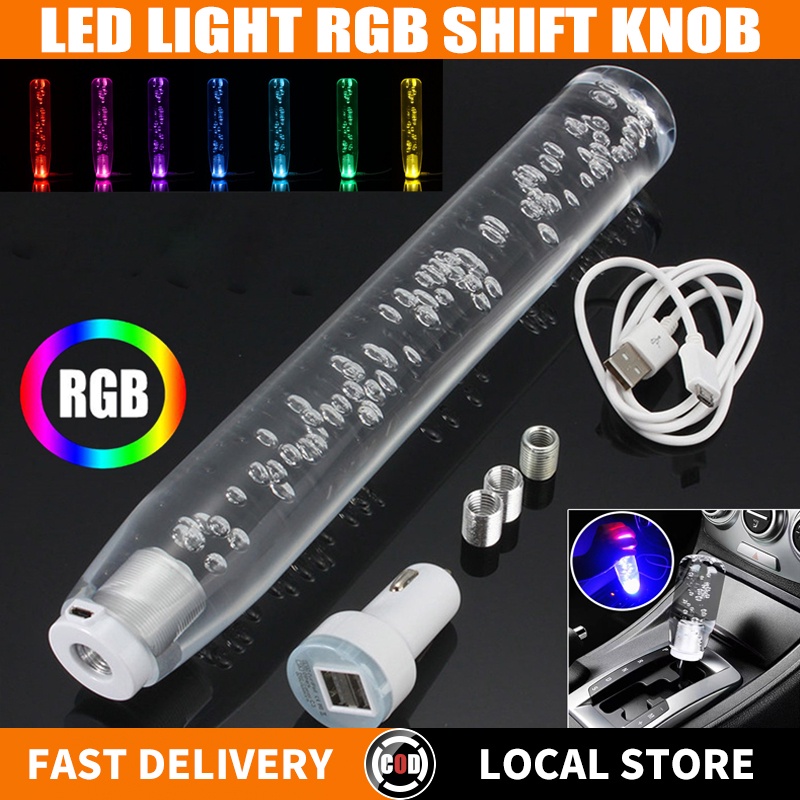 10/15/20/40CM Gear Shift Knob Universal LED Crystal Lever Kambyo For ...