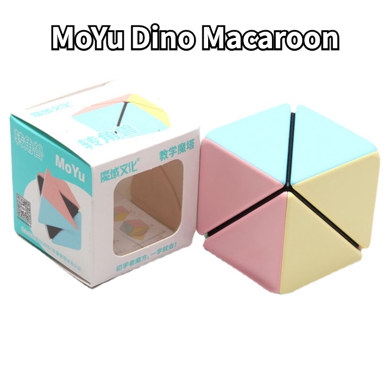 MoYu Dino Macaroon Magic Cube Turn corner Dino 1x1 Special Skewb ...