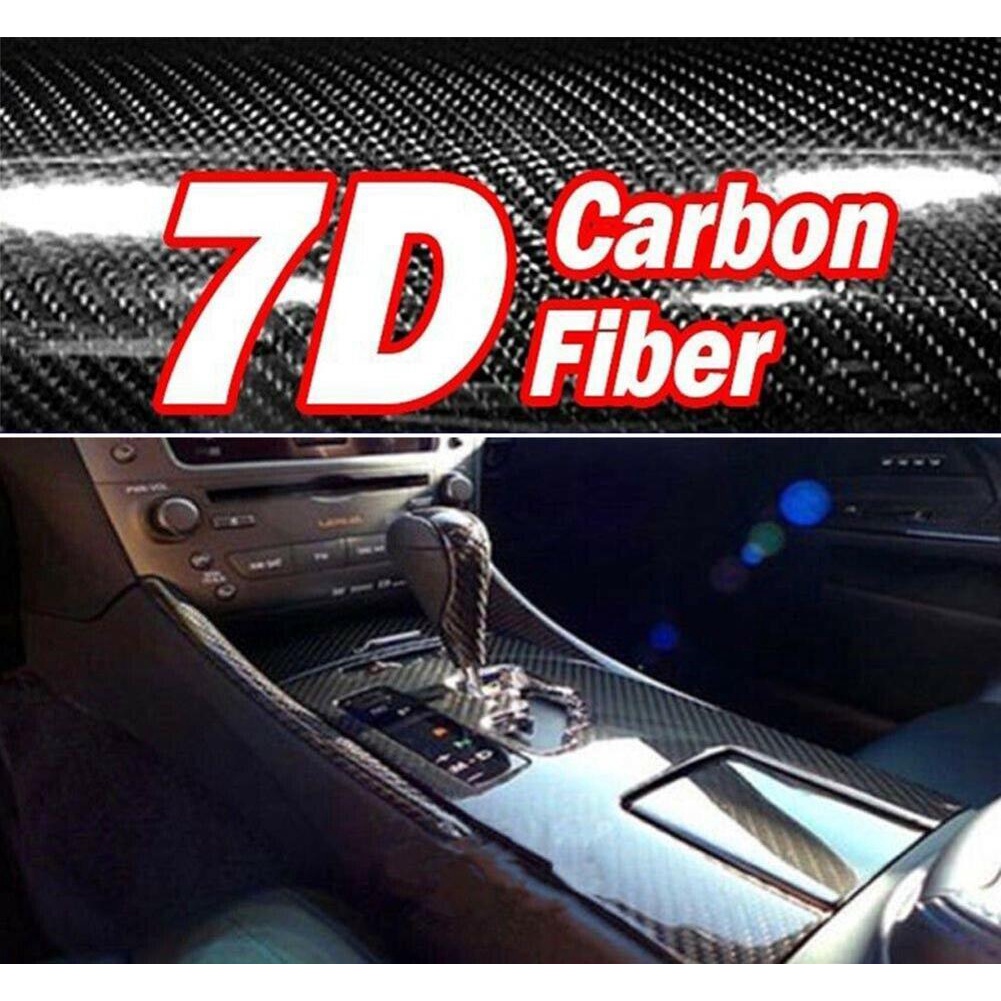 7D Carbon Fiber Vinyl film Wrap With Air Free Bubble DIY Car Tuning ...
