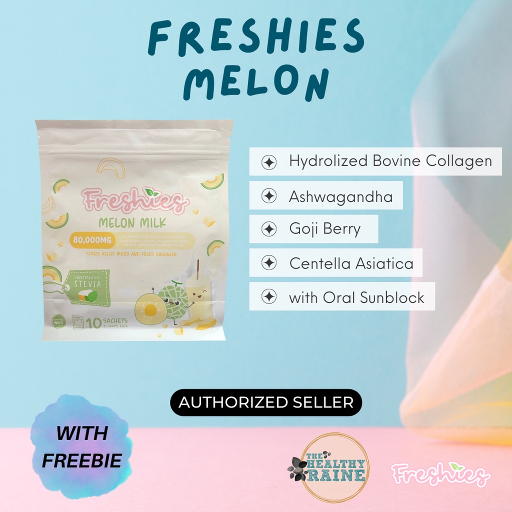 FRESHIES Melon Collagen Drinks WITH FREEBIE | Mood Booster, Stress and ...