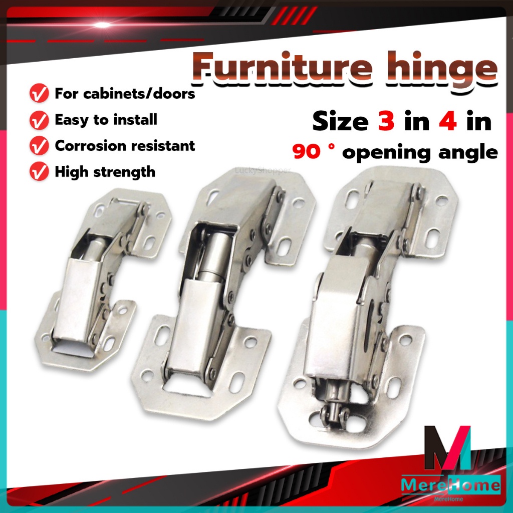LSP Hinges Cabinet Cupboard Door Hinge Cushioned 3 inch 4 inch | Shopee ...
