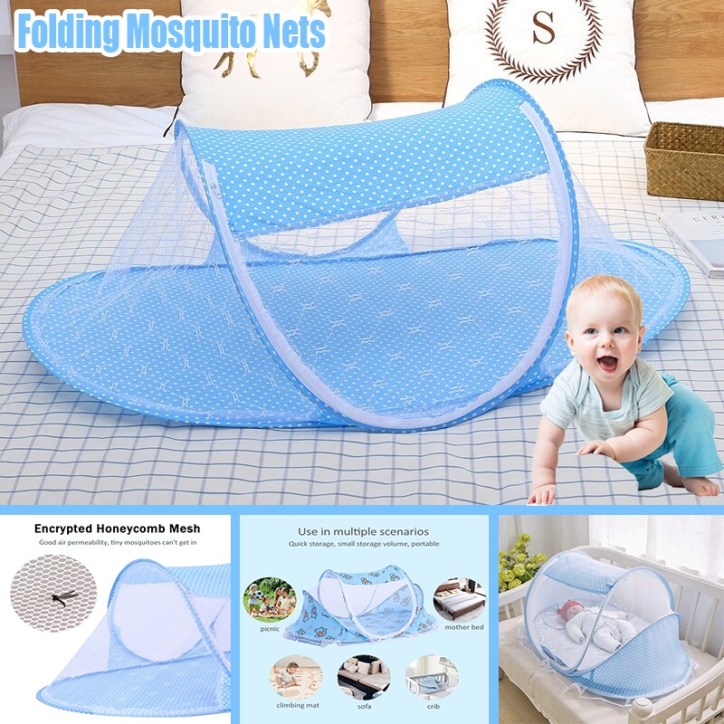 Crib Mosquito Net Infant Travel Bed Anti Mosquito Net Baby Beach Tent ...