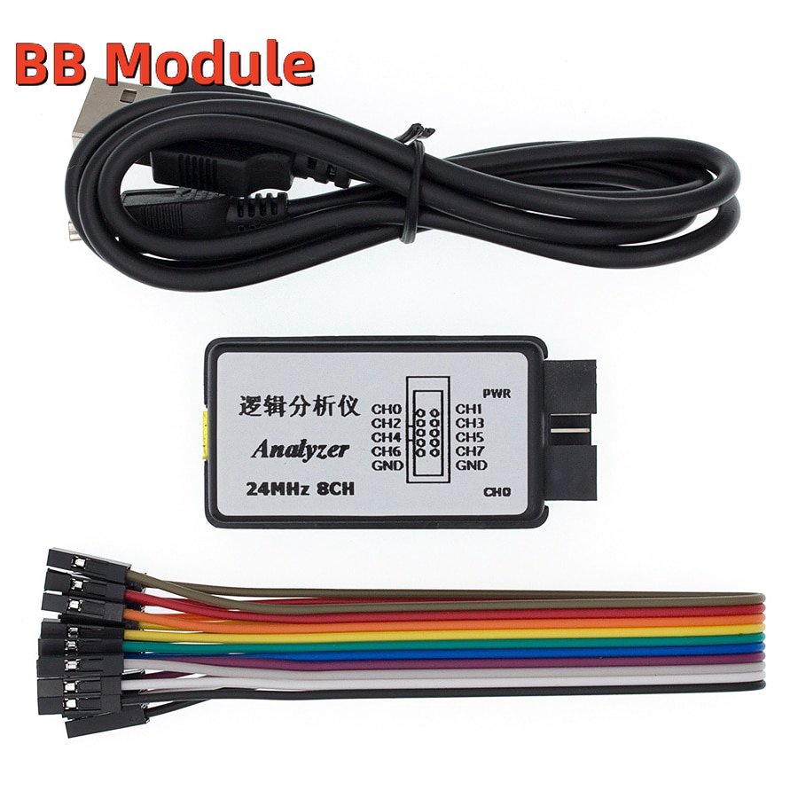 USB Logic SCM 24MHz 8 Channel 24M/seconds Logic Analyzer Debugger for ...