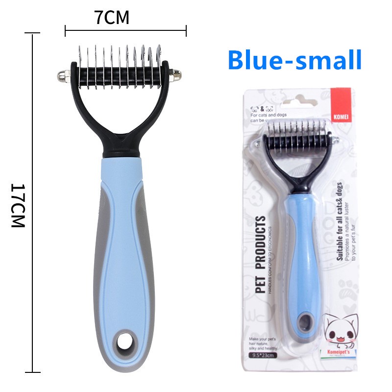 Pet Comb Double Untie Knot Rake dog hair knot comb brush Hair Grooming ...