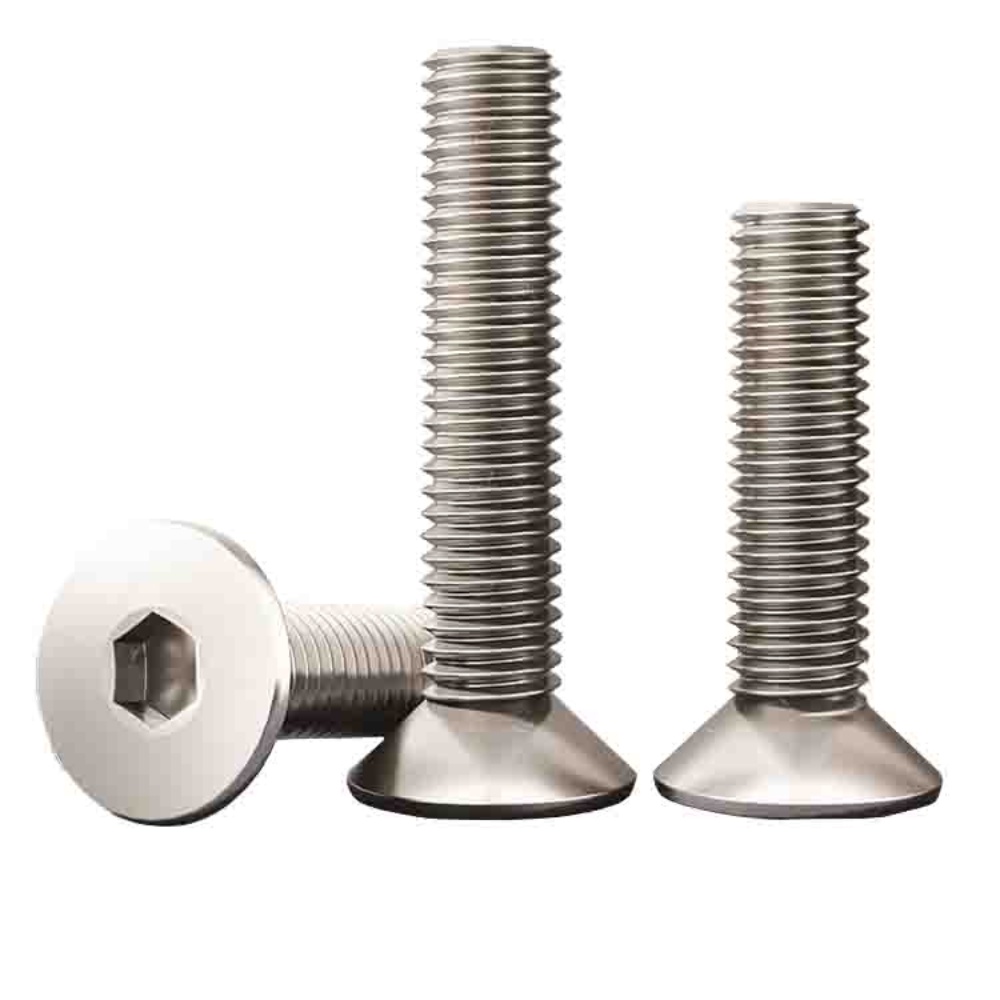 Complete Sizes1) M6/M8/M10/M12 Nickel-Plated Allen Flat Head Socket ...