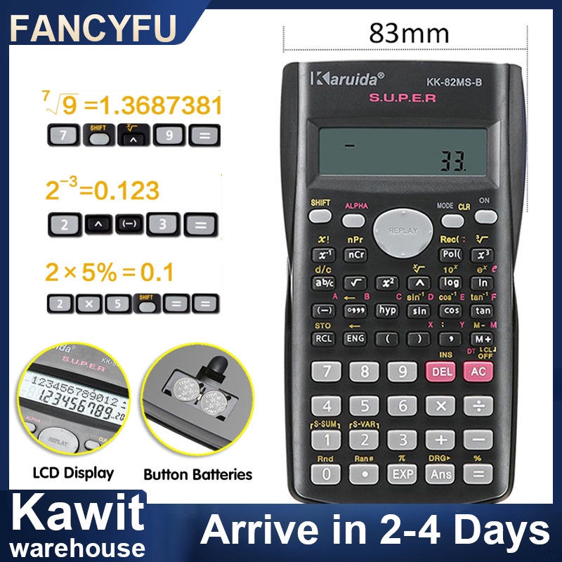 Electronic Calculator Multifunction Scientific Calculator Digital ...