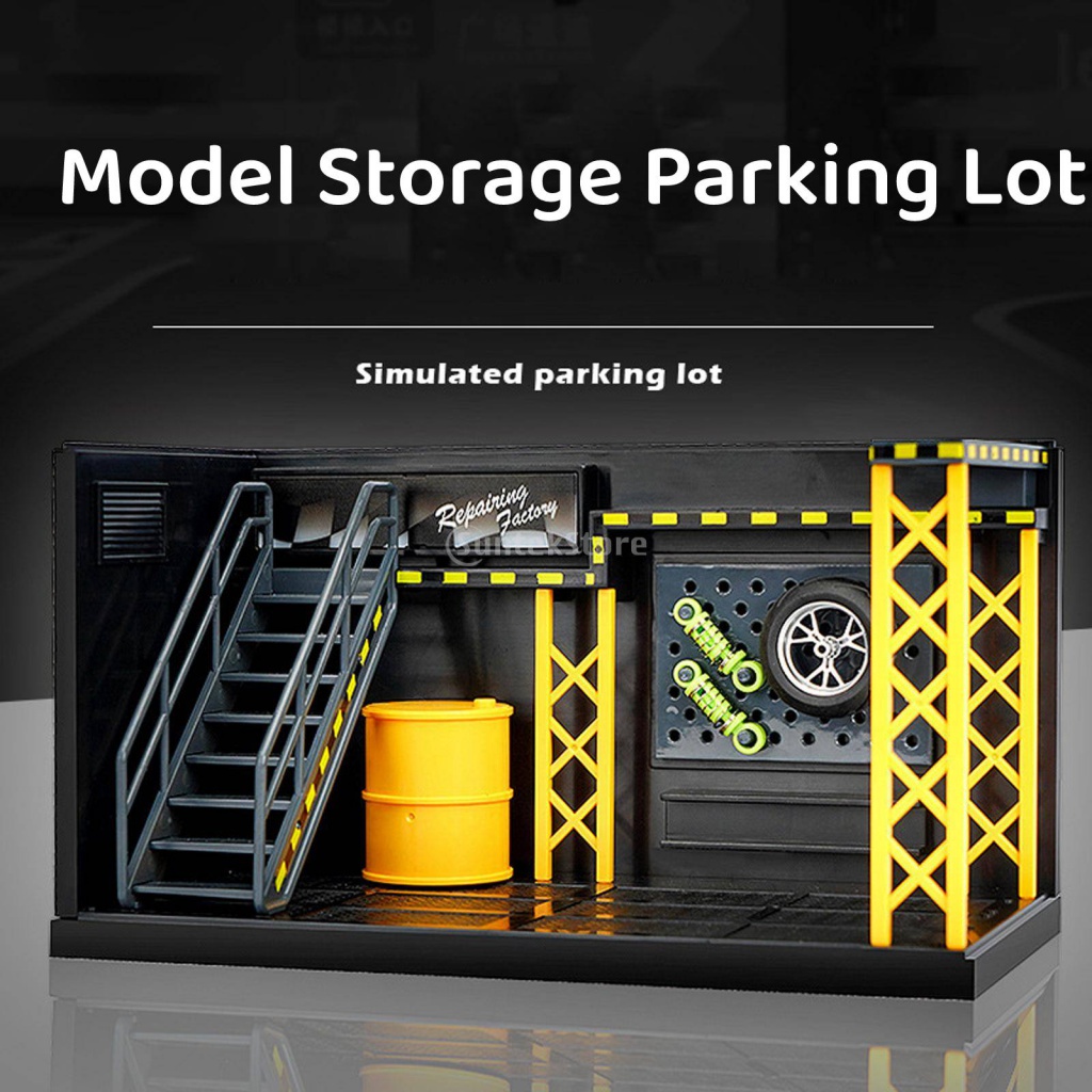 Simulation Parking Lot Toy DIY Parking set 1/12 Model Car Parking Lot ...