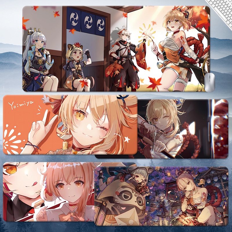 Yoimiya mouse pad Genshin Impact large computer pad Klee Gaming custom ...