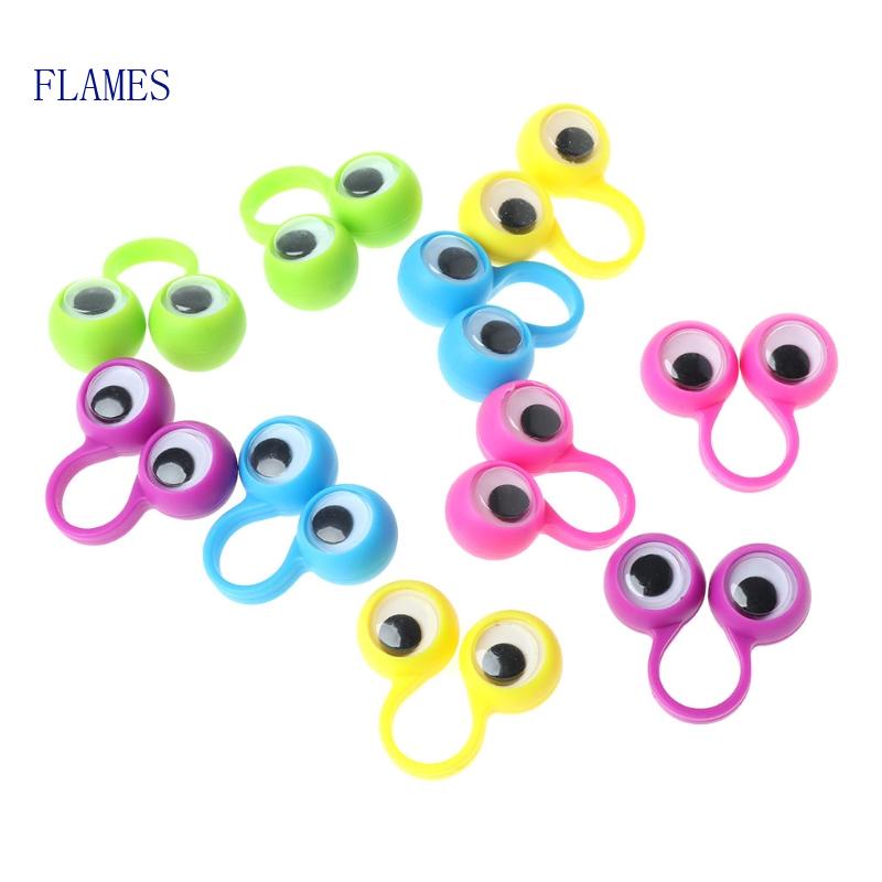 FL 10PCS Eyes Puppet Finger Ring for Doll Fidget Soft Hand Toy Puppets ...