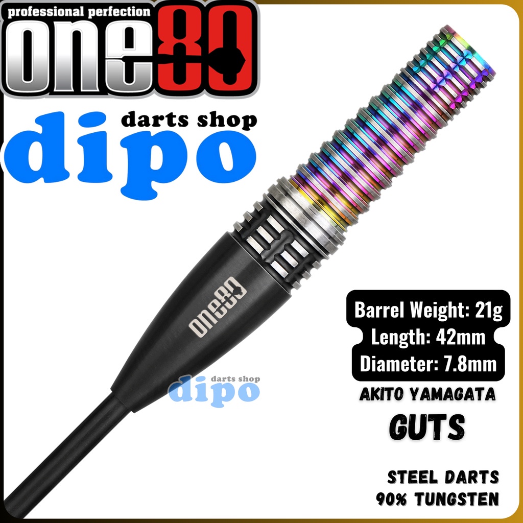 ONE80 THE GUTS ( Akito Yamagata Player Model ) - ONE80 Steel Darts | Shopee Philippines