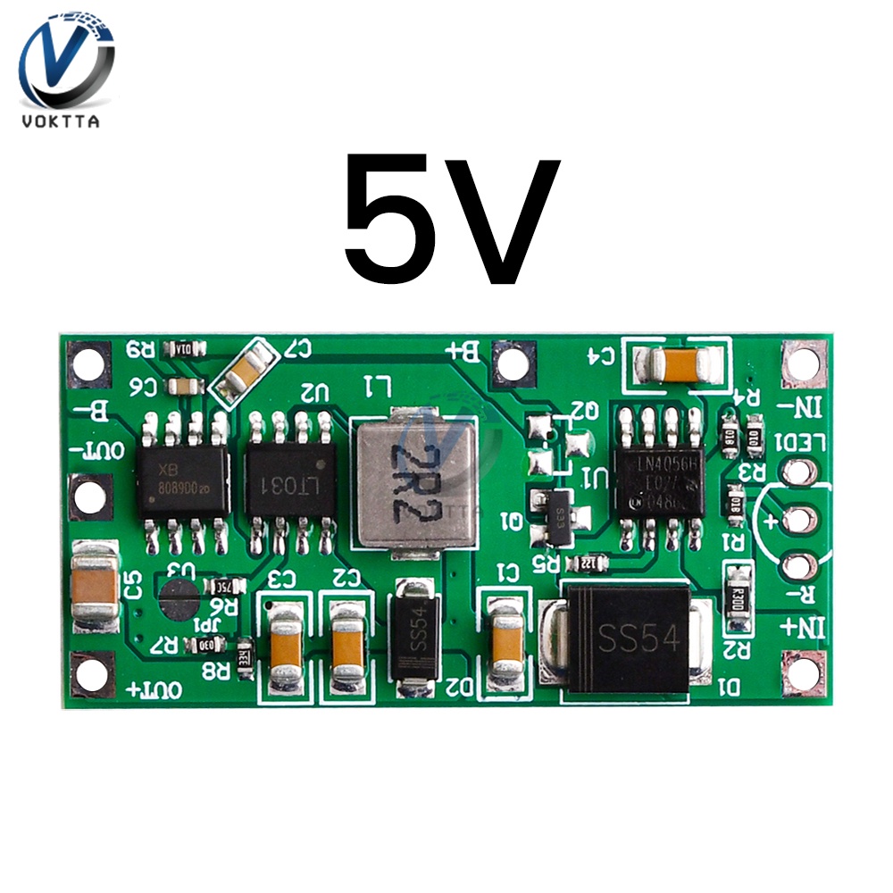 DC UPS 5V 12V 15W Uninterrupted Charging Module 18650 Lithium Battery ...