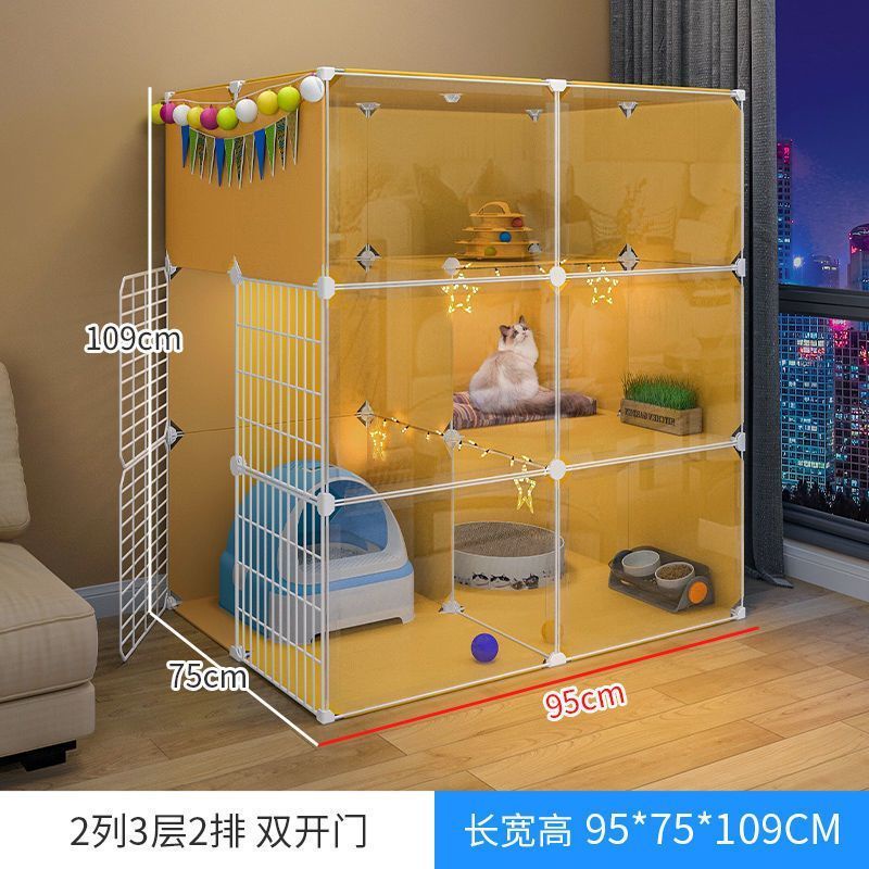 Panoramic Cat Villa Cat Cage Home Super Free Space Indoor Cat Cabinet