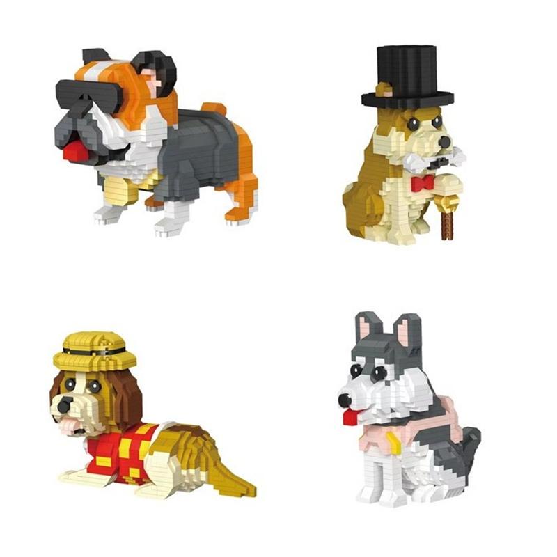 Fashion Goods Cute Dog Model Bulldog Auction Figures Husky Plastic ...