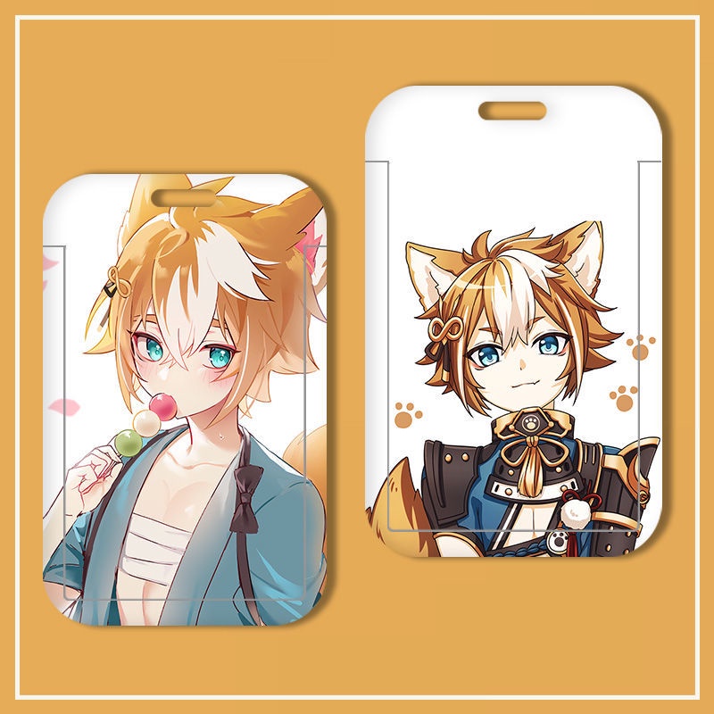 Anime Cartoon Genshin Impact Gorou Custom Student School ID Card Name ...