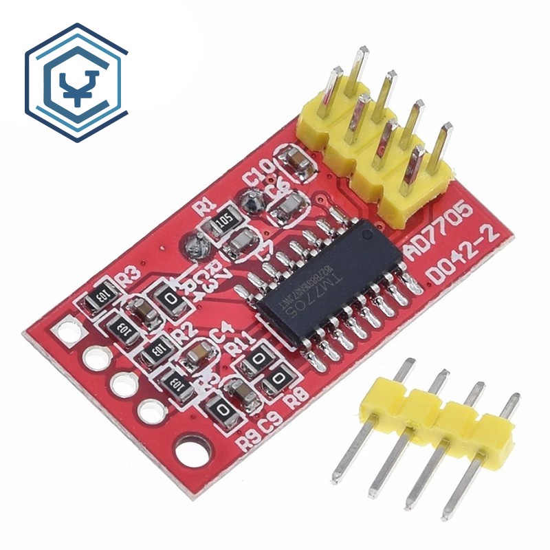 AD7705 Dual 16 bit ADC data acquisition module programmable input gain ...