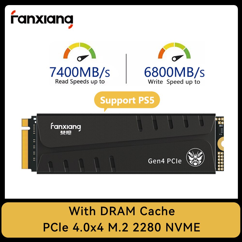 Original Fanxiang S770 SSD 7400MB/s PCIe 4.0 M.2 Nvme 500GB 1TB 2TB 4TB ...