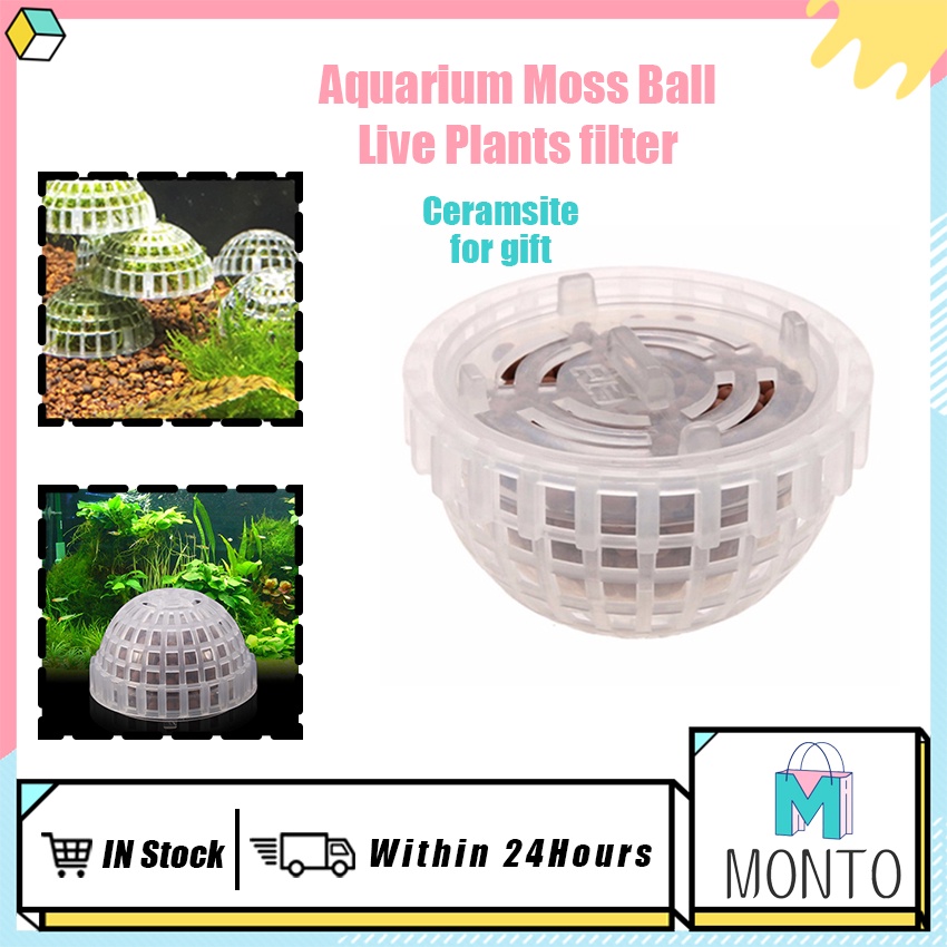 Aquarium Marimo Moss Ball Filter Levitate Mineral Ball Live Aquatic ...
