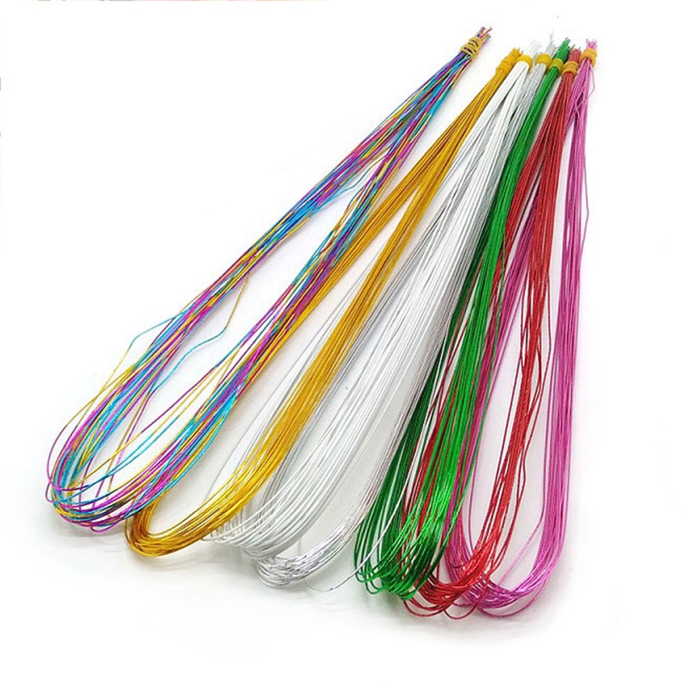 40Pcs Stocking Flower Wire #22 0.8mm Iron Wire DIY Nylon Flower Floral ...