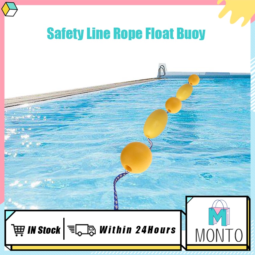 PVC Safety Line Rope Float Buoy Marker Kayak Anchor Ball For Pool ...