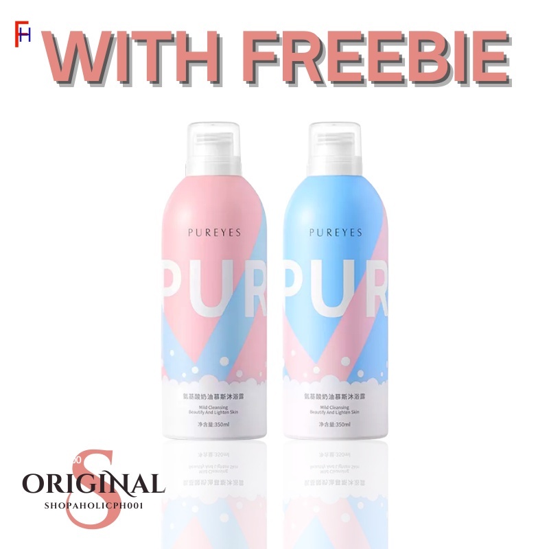FH Pureyes Amino Acid Cream Mousse Shower Gel Whitening Perfume Body ...