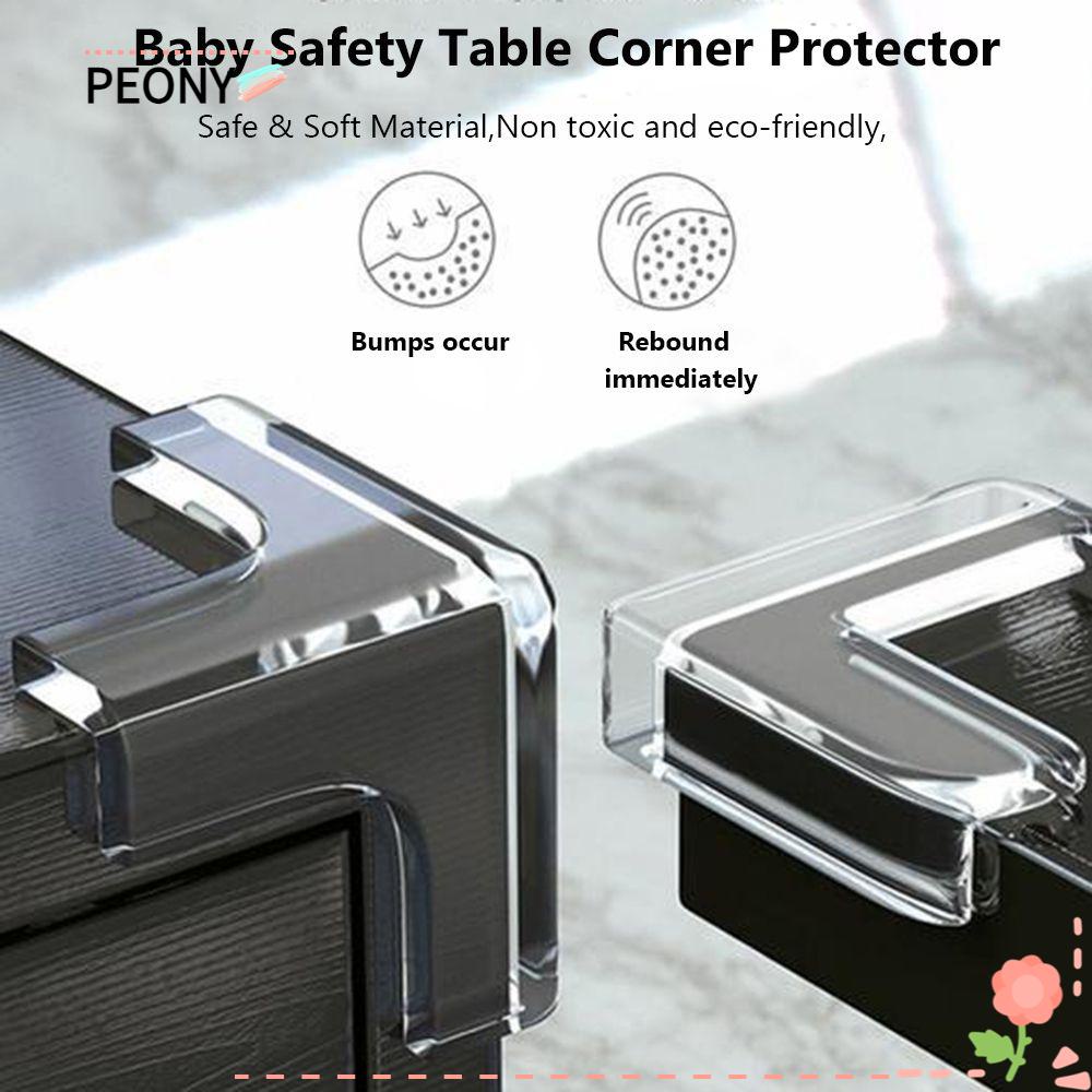 PEONY 4Pcs Soft Corner Guards Baby Table Corner Protector Edge ...