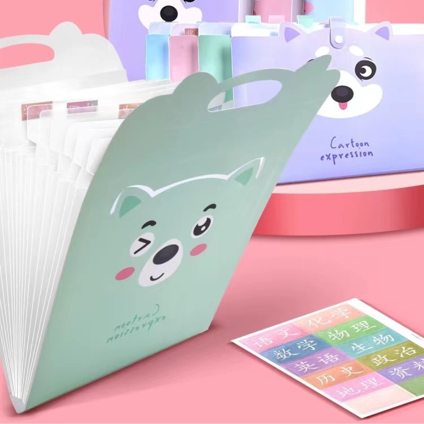 A4 Expanding File Folder Document Organizer 13 Pockets with handle ...