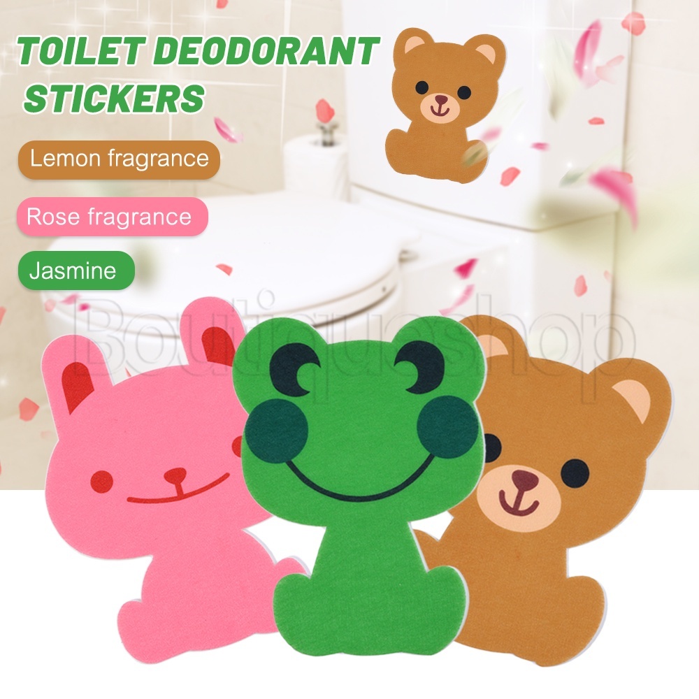 Toilet Deodorizing Sticker Animal Deodorant Patch Reusable Anti-odor ...