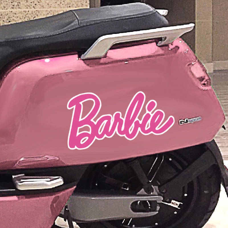 Barbie Girl Pink Letters Automobile Sticker Personalized Creative ...