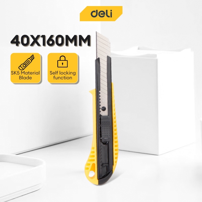 Deli Tool Sk5 Multifunctional Utility Knife Retractable Cutter With ...
