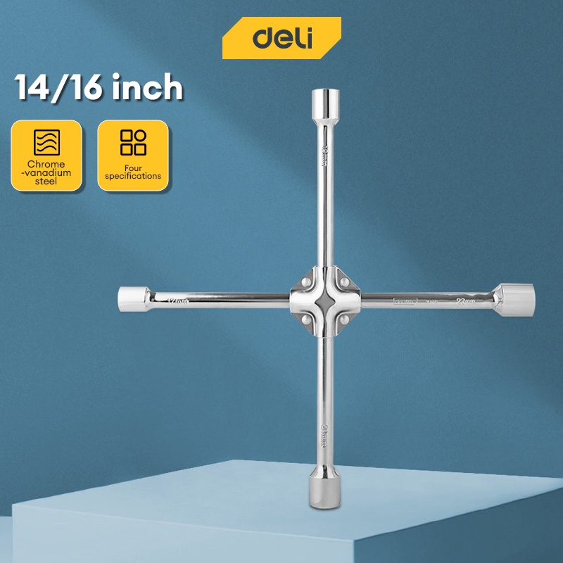 Deli Tool Cross Wrench For Car Heavy Duty Repairing Tool Wrenches Car ...